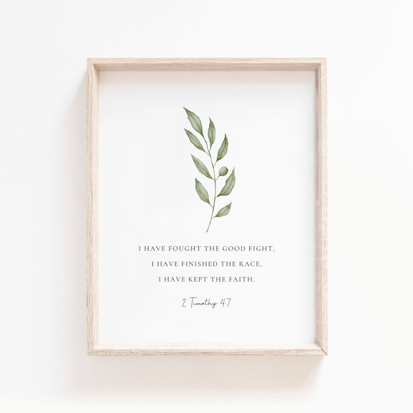 I Fought the Good Fight - Etsy