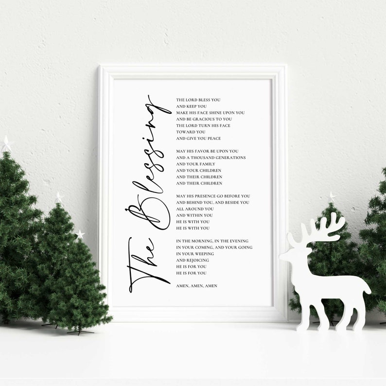 The Blessing Lyrics Print: Christian Home Decor (digital Download) - Etsy