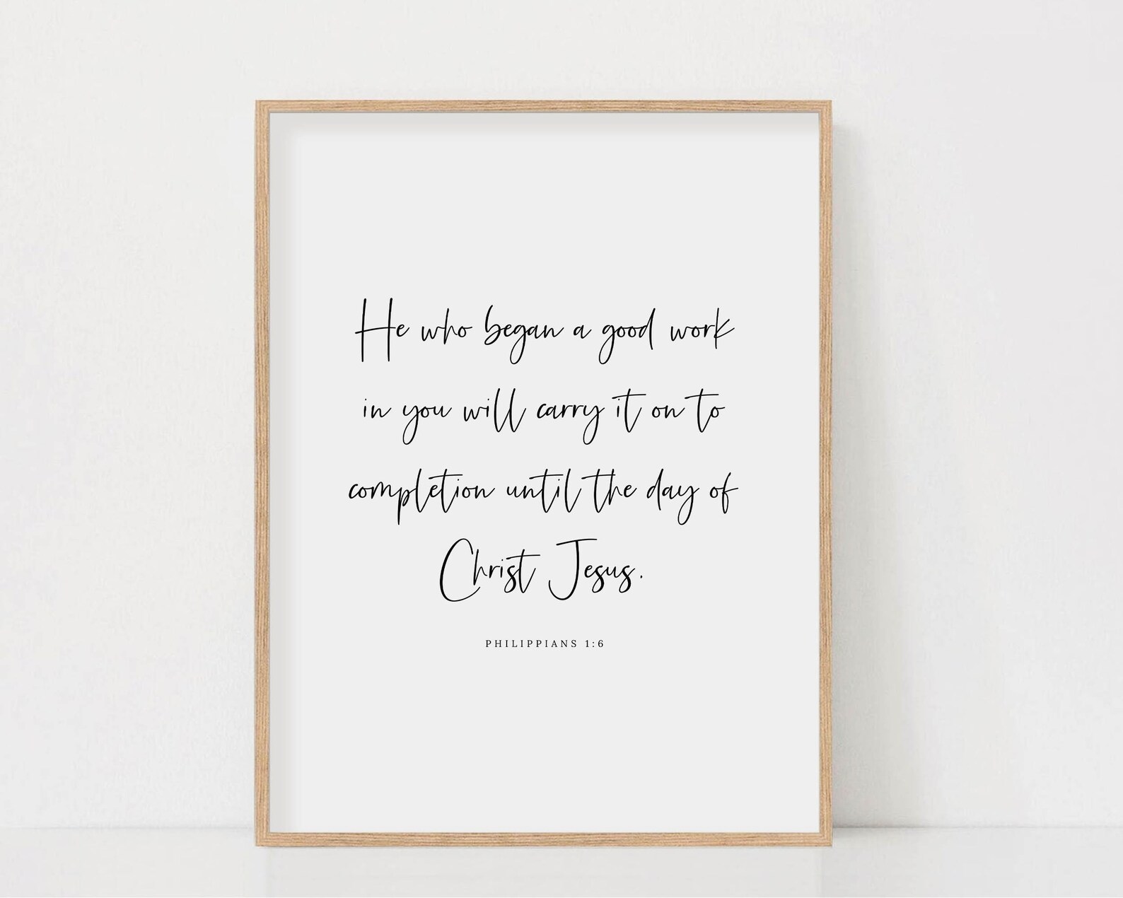 Philippians 1:6 He Who Began a Good Work Bible Verse Printable - Etsy