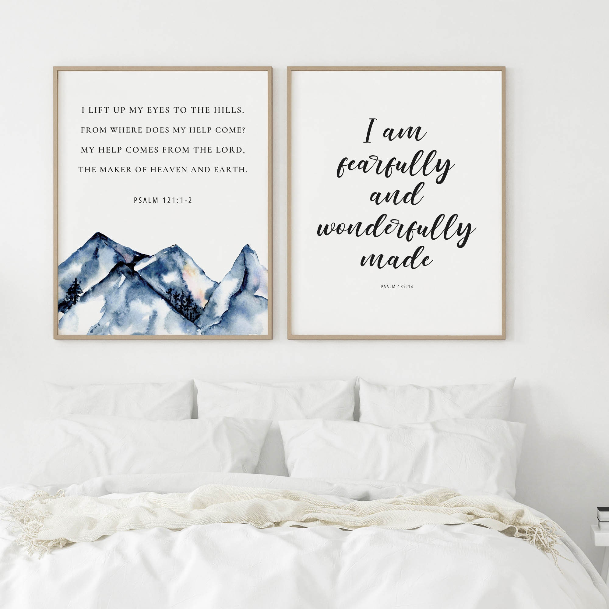 Psalm 121 Bible Verse Wall Art Print Digital Print for | Etsy
