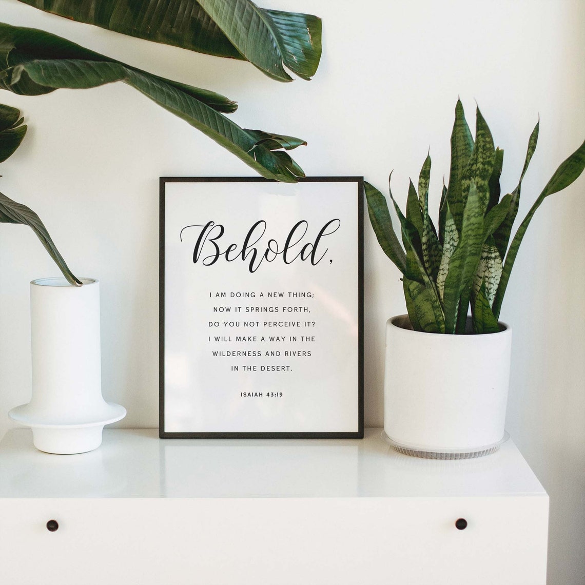 Isaiah 43:19 Behold I Am Doing A New Thing Bible Verse Wall - Etsy