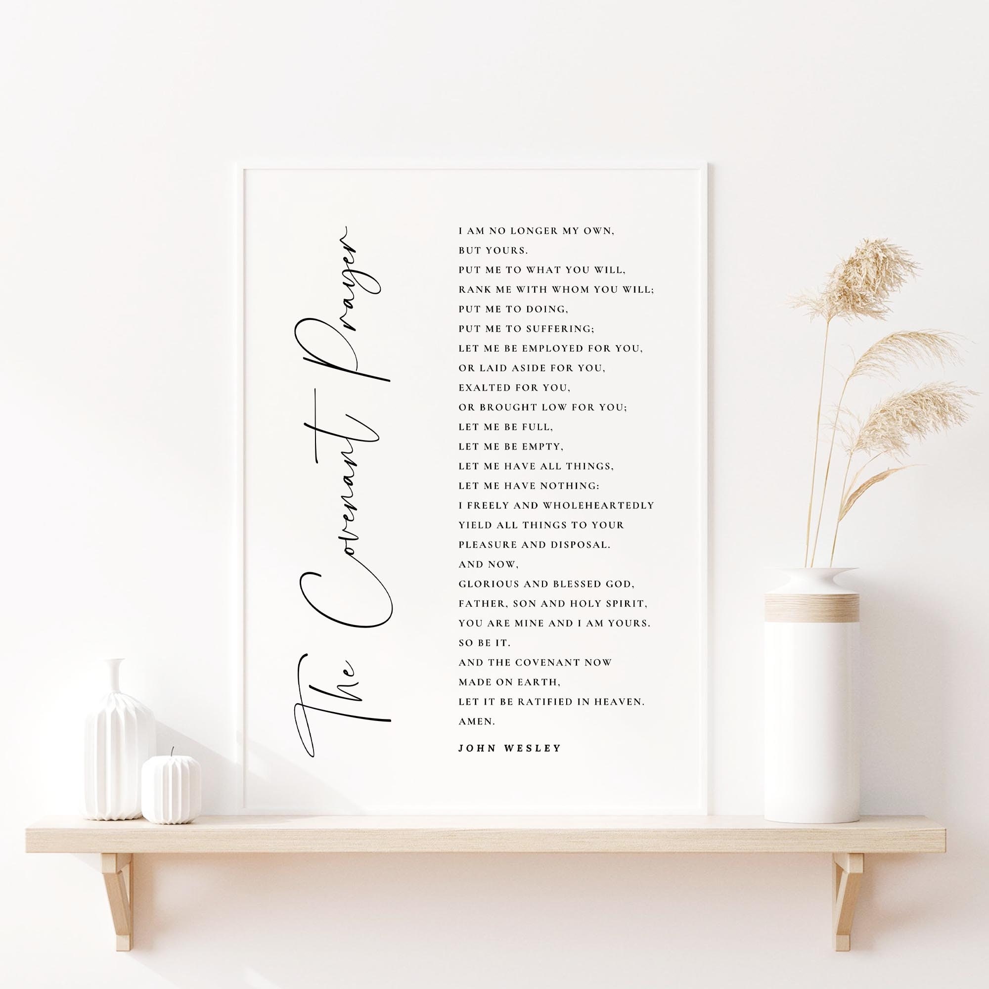 The Covenant Prayer Print: John Wesley Scripture (digital Download) - Etsy