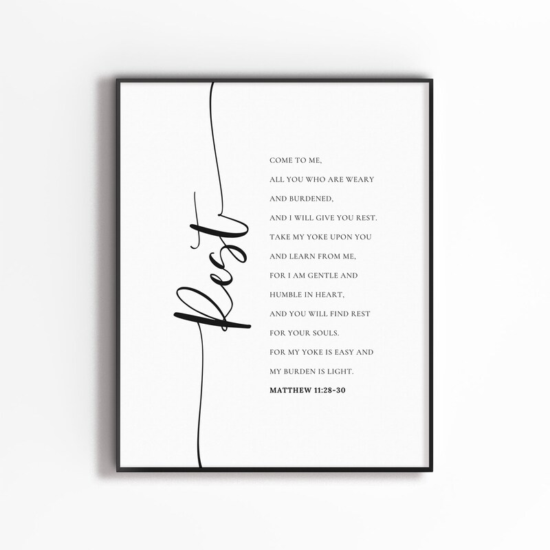 Matthew 11 28 - Etsy