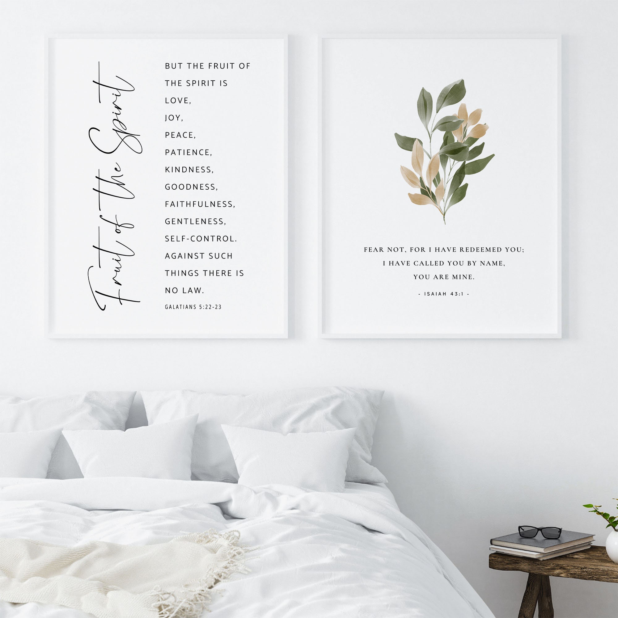 Isaiah 43:1 Print Fear Not for I Have Redeemed You Scripture | Etsy