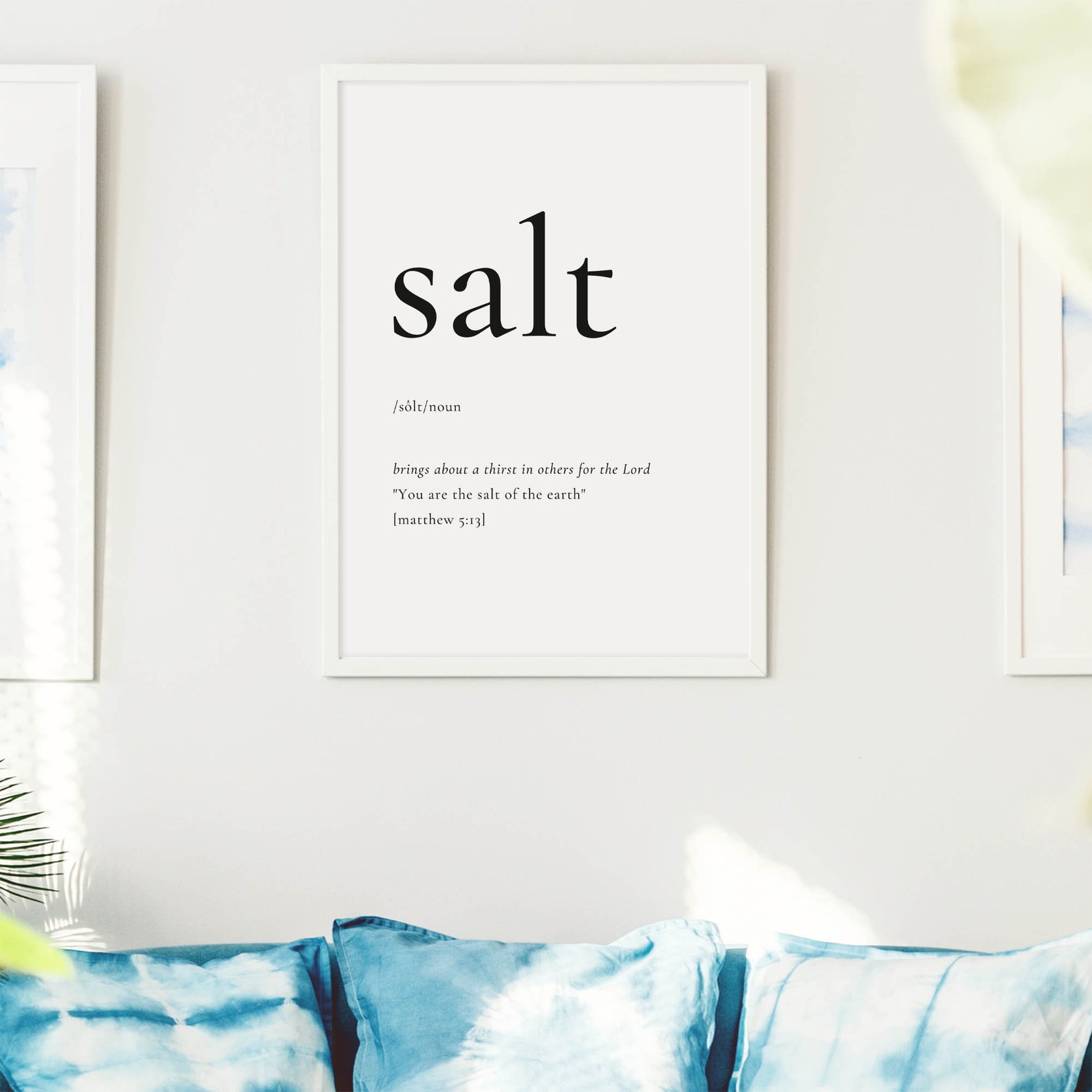Salt Definition Print: Minimalist Christian Wall Art (digital Download ...