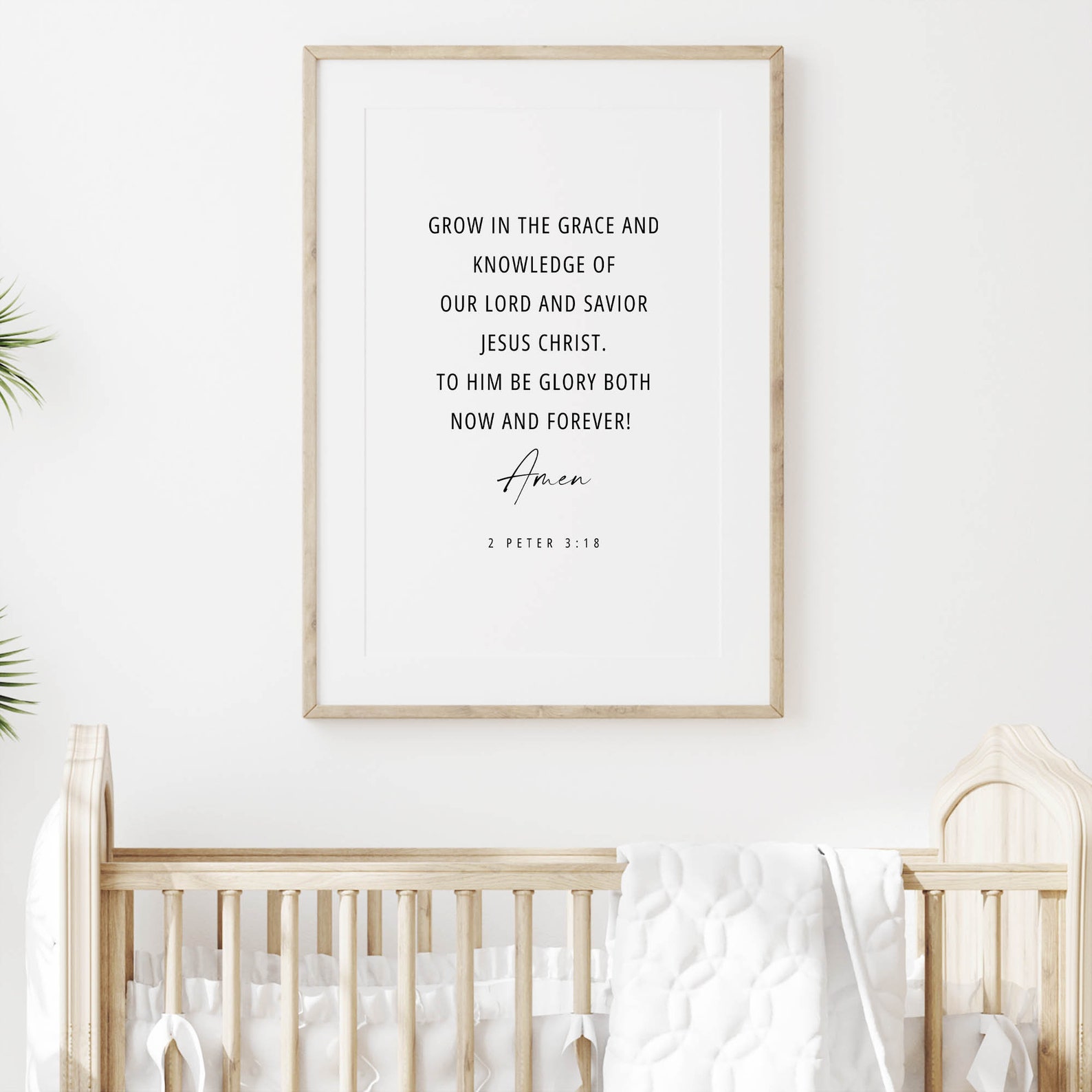 2 Peter 3:18 Grow in Grace Scripture Wall Art Print Christian - Etsy