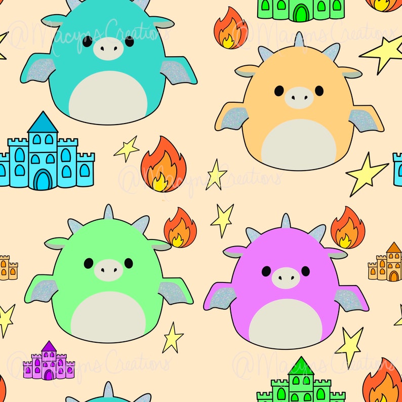 Squishy Dragons - Etsy