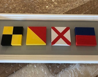 Wooden Nautical Flag - Etsy