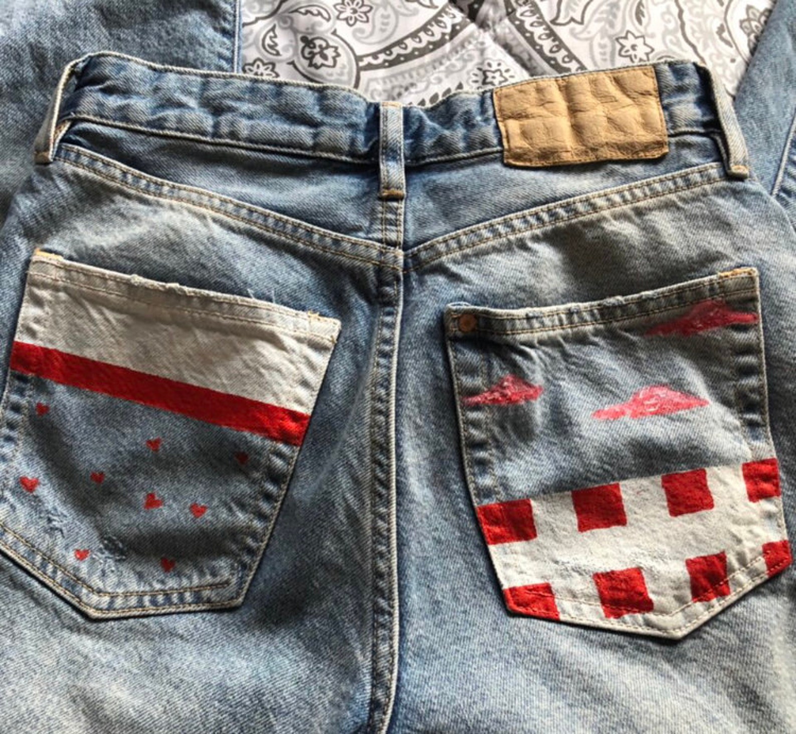 Hand Painted Customized Jeans for Sale - Etsy