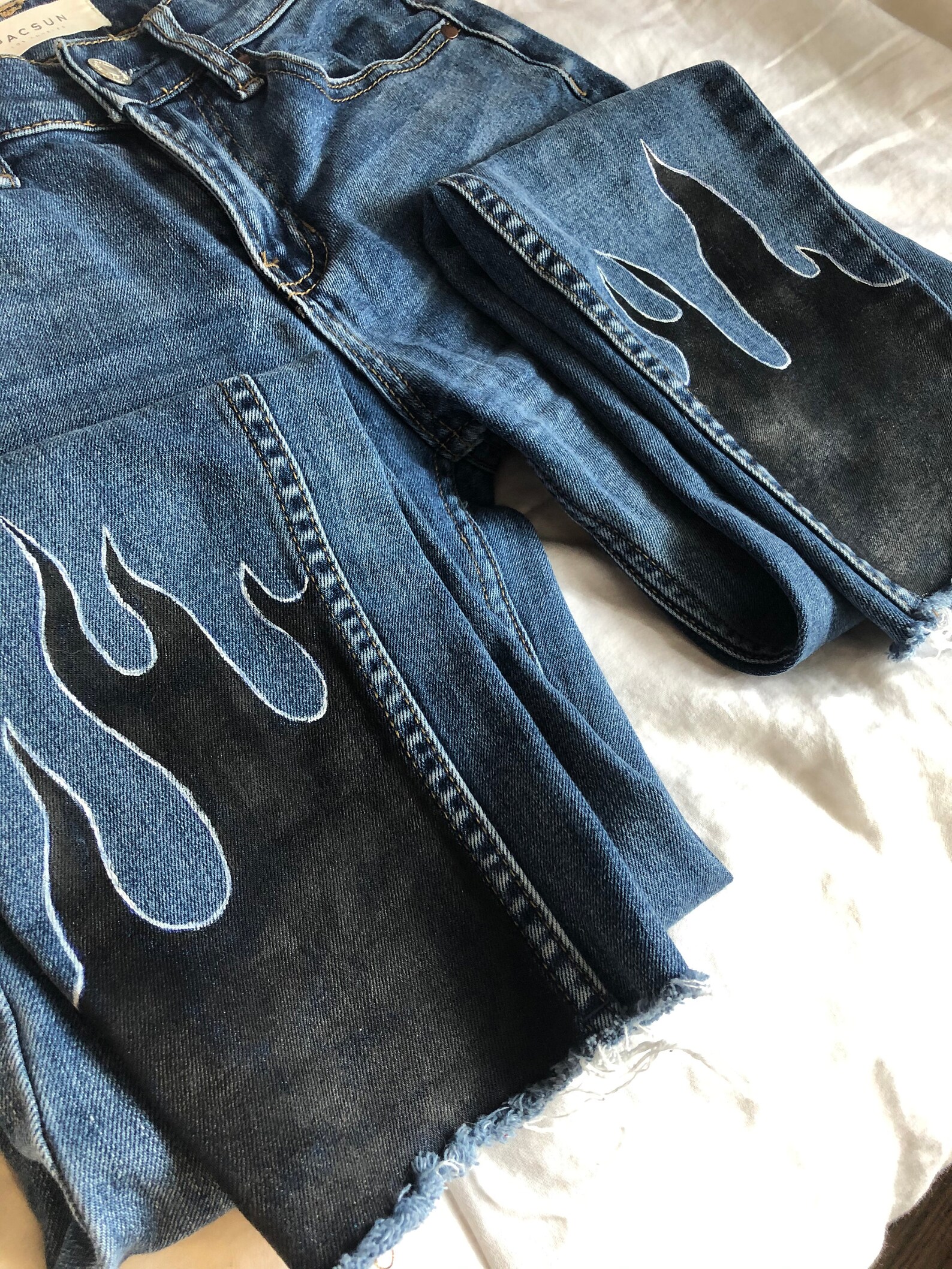 Hand Painted Customized Jeans for Sale - Etsy