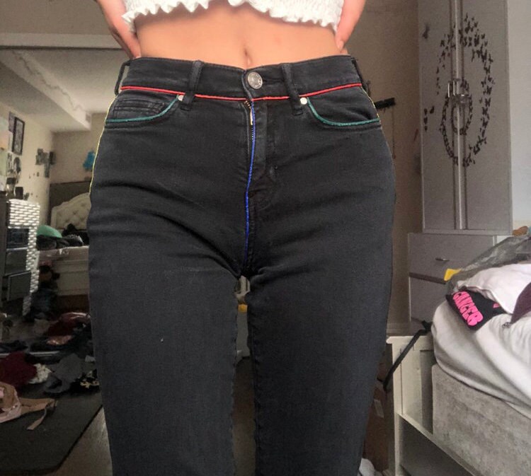 Hand Painted Customized Jeans for Sale - Etsy