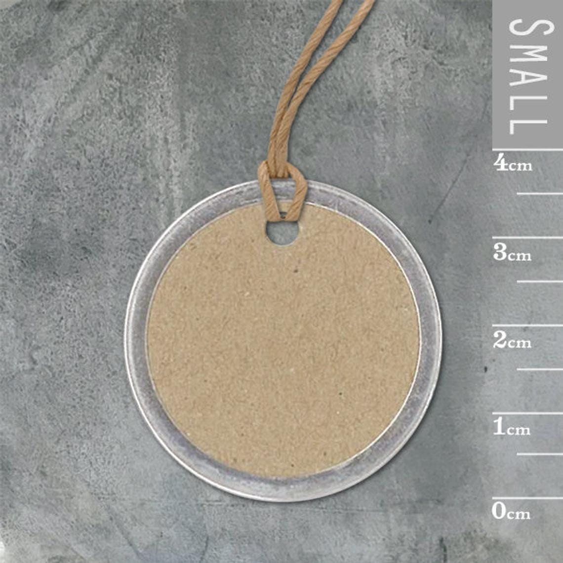 Vintage Style Metal Edge Round Tag Pk 6 - Etsy Australia