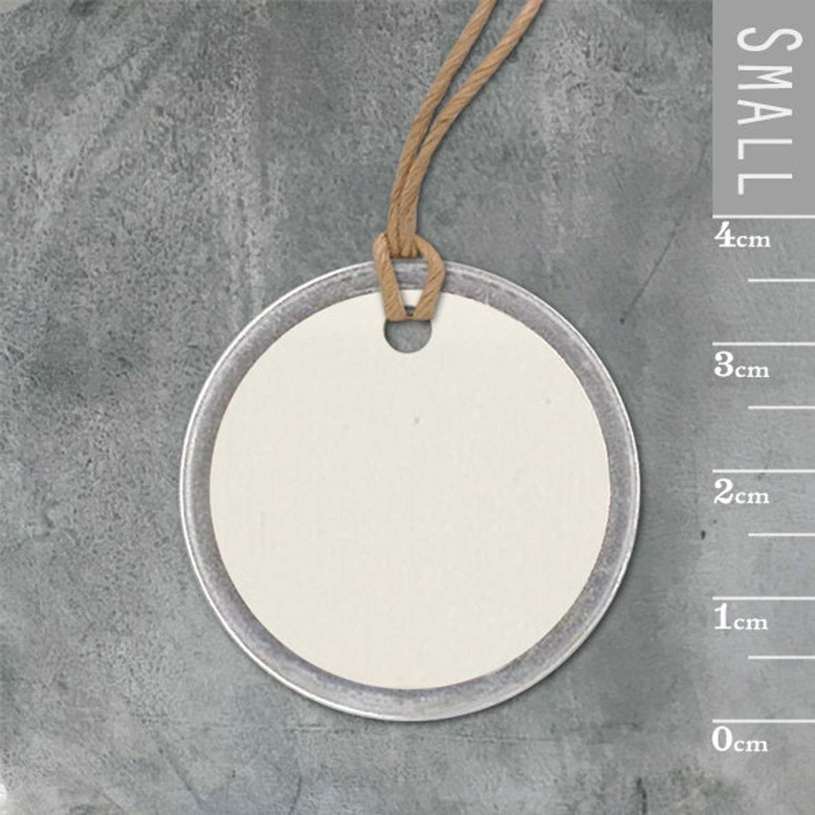 Vintage Style Metal Edge Round Tag Pk 6 - Etsy Australia