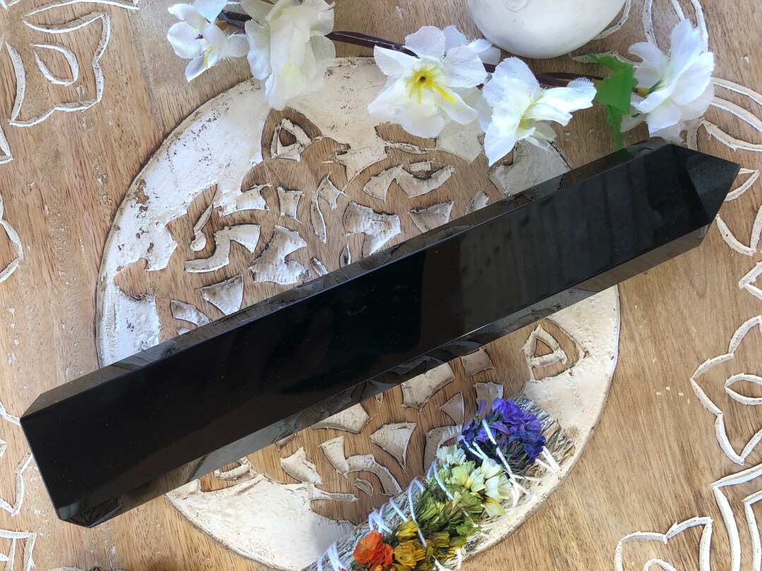 Obsidian Tower Large Obsidian Tower Druzy Large Obsidian Tower Obsidian ...