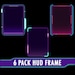 6 Pack Infographic HUD Frame Display Digital Tech Interface Elements ...