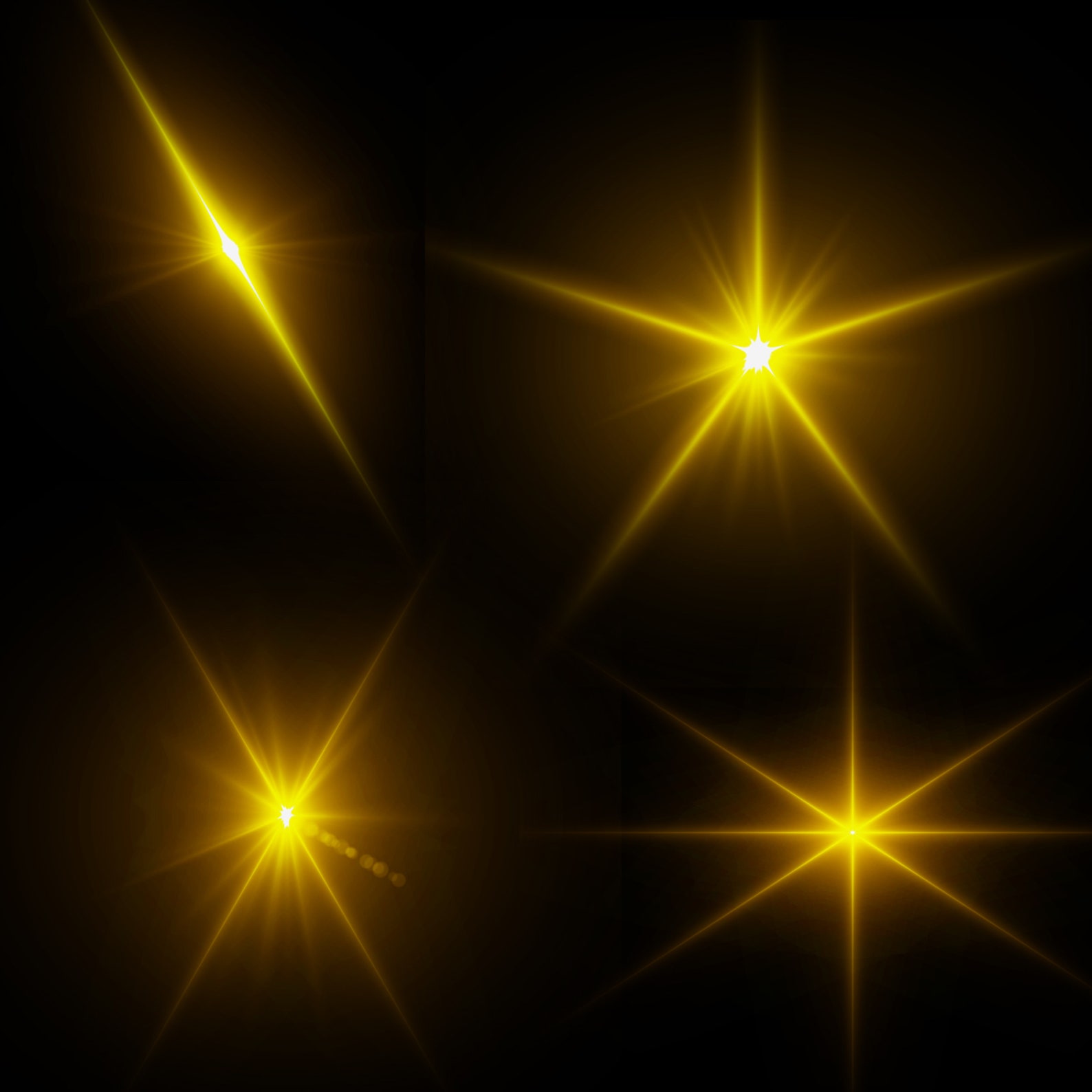 Lens Flare Bundle, Starlight Gold Magic Light Special Effect PNG - Etsy