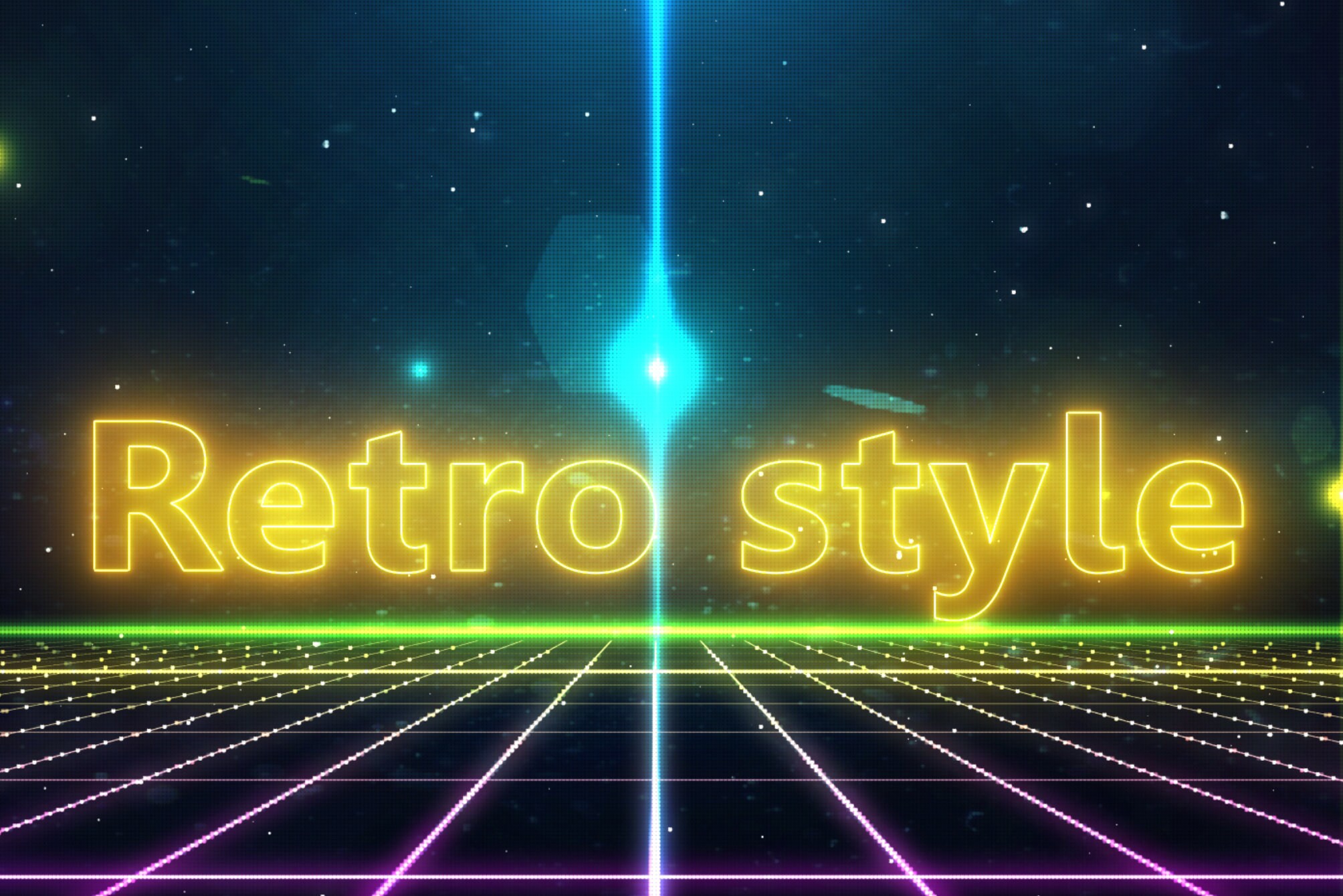 Retro Style 80s Sci-fi Futuristic Background - Etsy