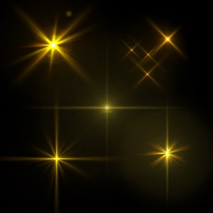 Lens Flare Bundle, Starlight Gold Magic Light Special Effect - Etsy