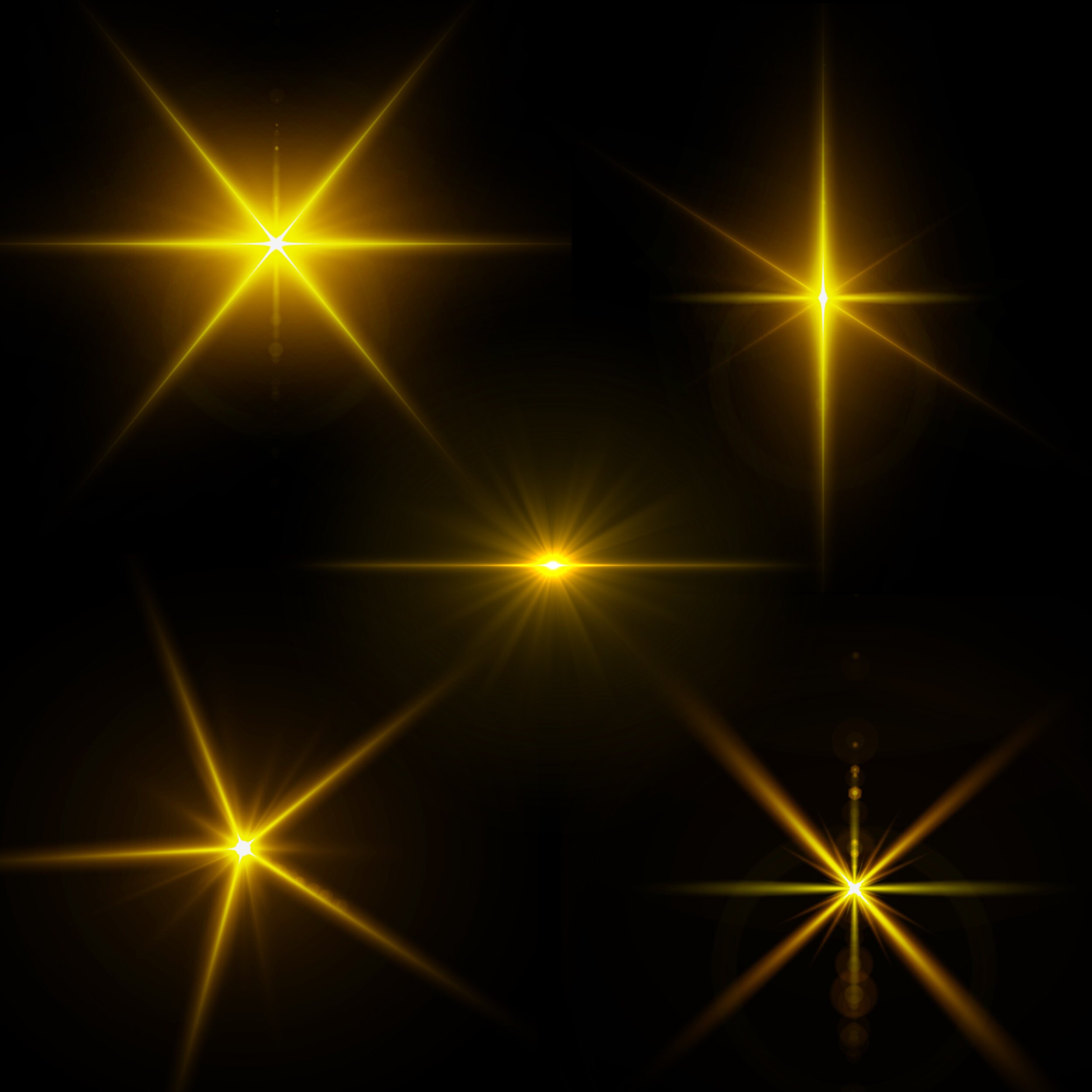 Lens Flare Bundle, Starlight Gold Magic Light Special Effect - Etsy