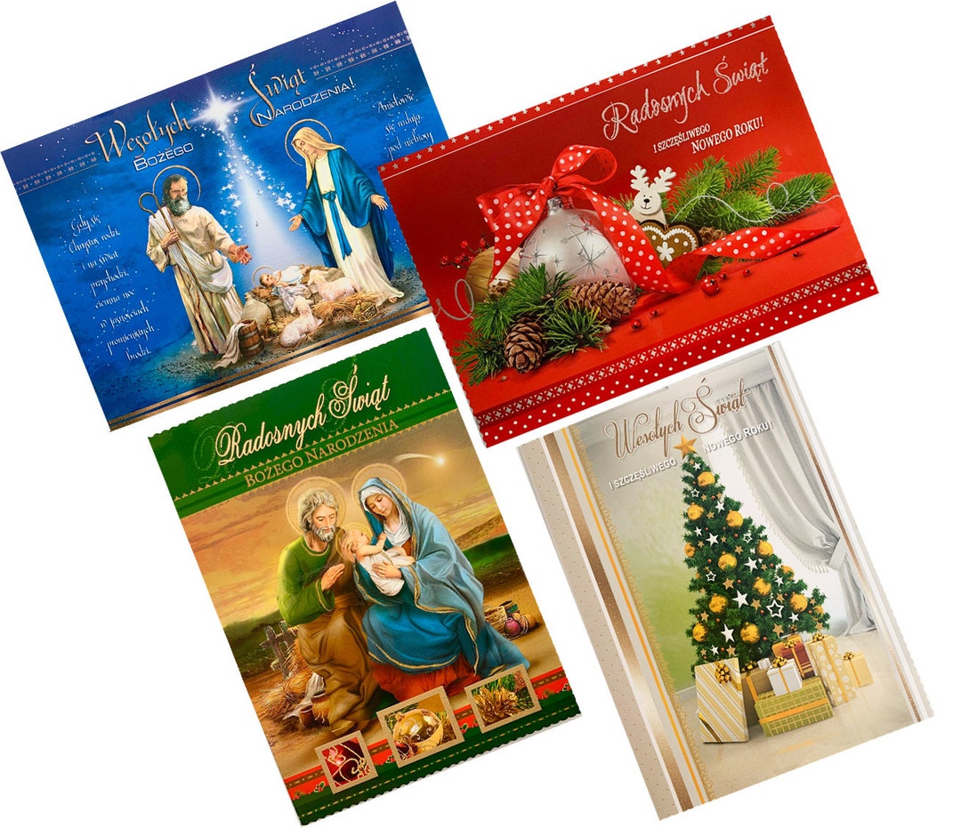 CHRISTMAS CARDS Set of 12 (6 X Religious Cars & 6 X Secular Cards ...