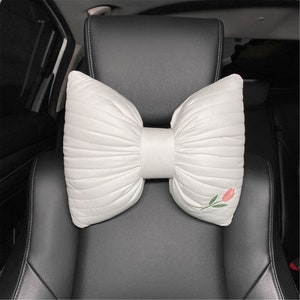 Tulips Car Seat Cushion Embroidery Tulip Car Headrest Floral - Etsy