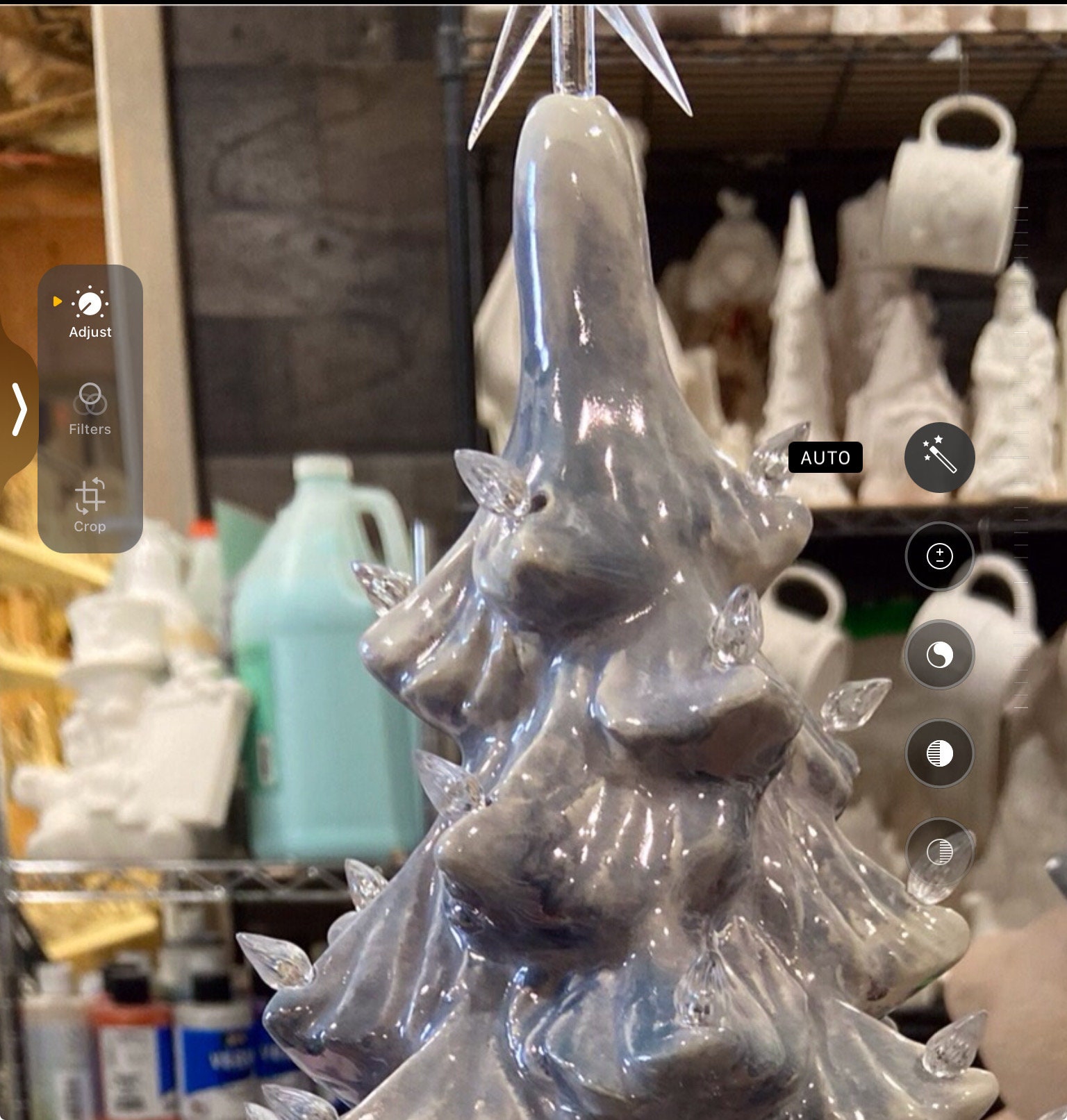 Winter Blue Ceramic Tree Complete - Etsy