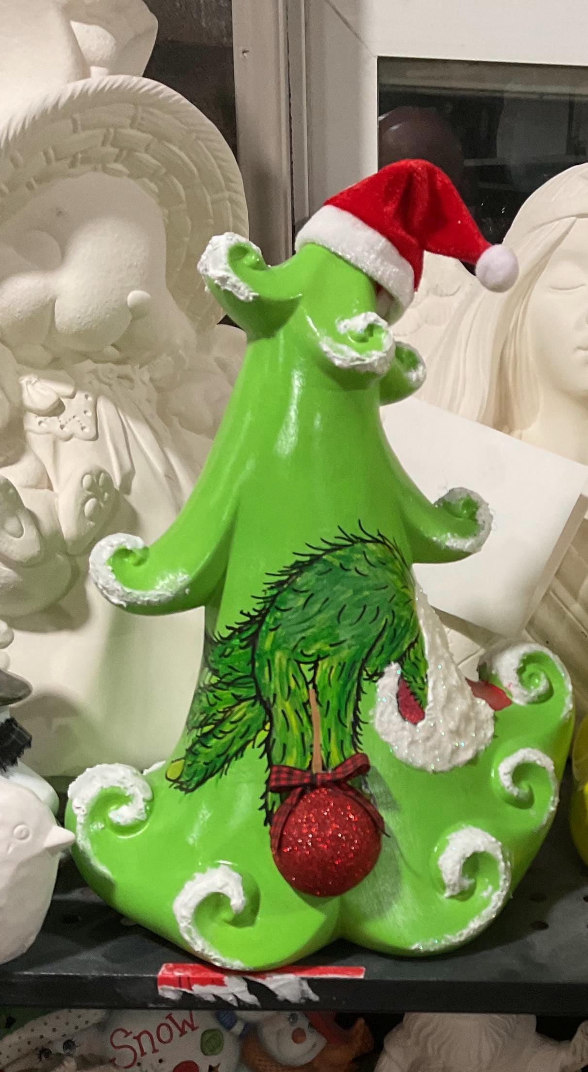 Grinchy Green Ceramic Tree - Etsy
