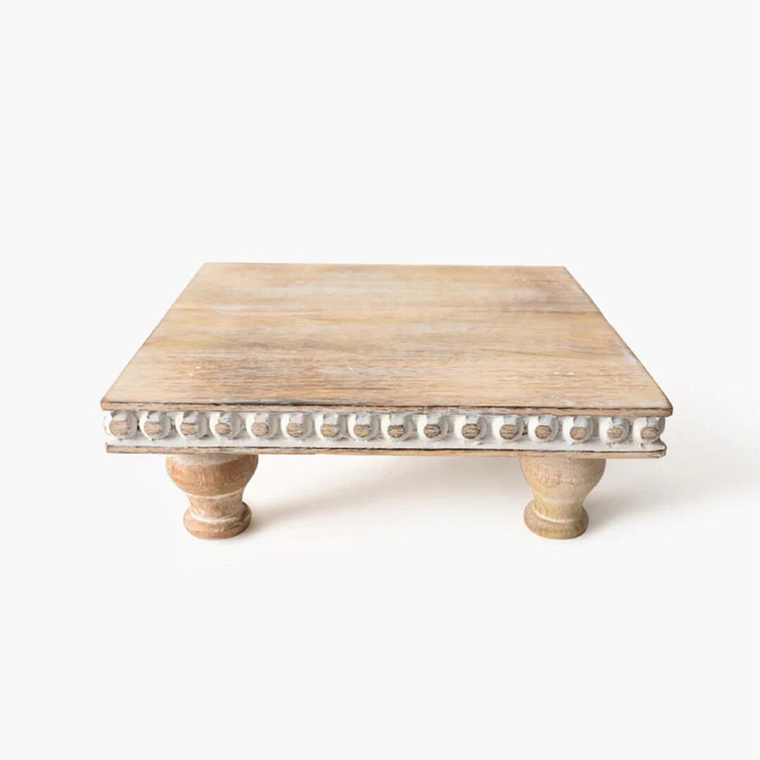 Charming Rustic Vintage Wooden Cake Stand Handcrafted, Farmhouse Style ...