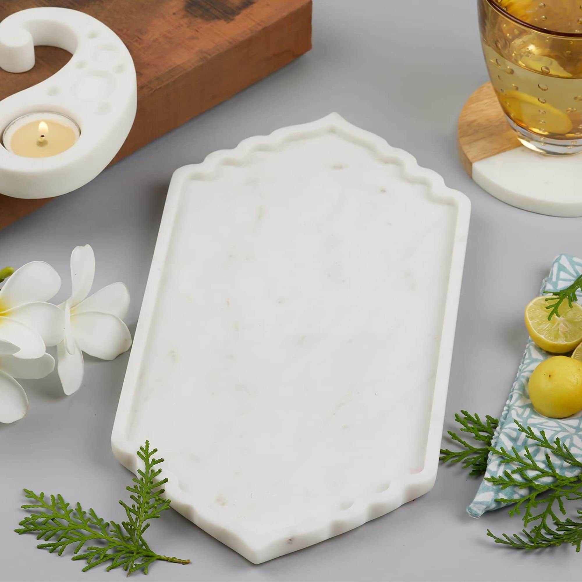 Marble Serving Tray / Marble Vanity Tray / Large Marble Tray / Marble ...