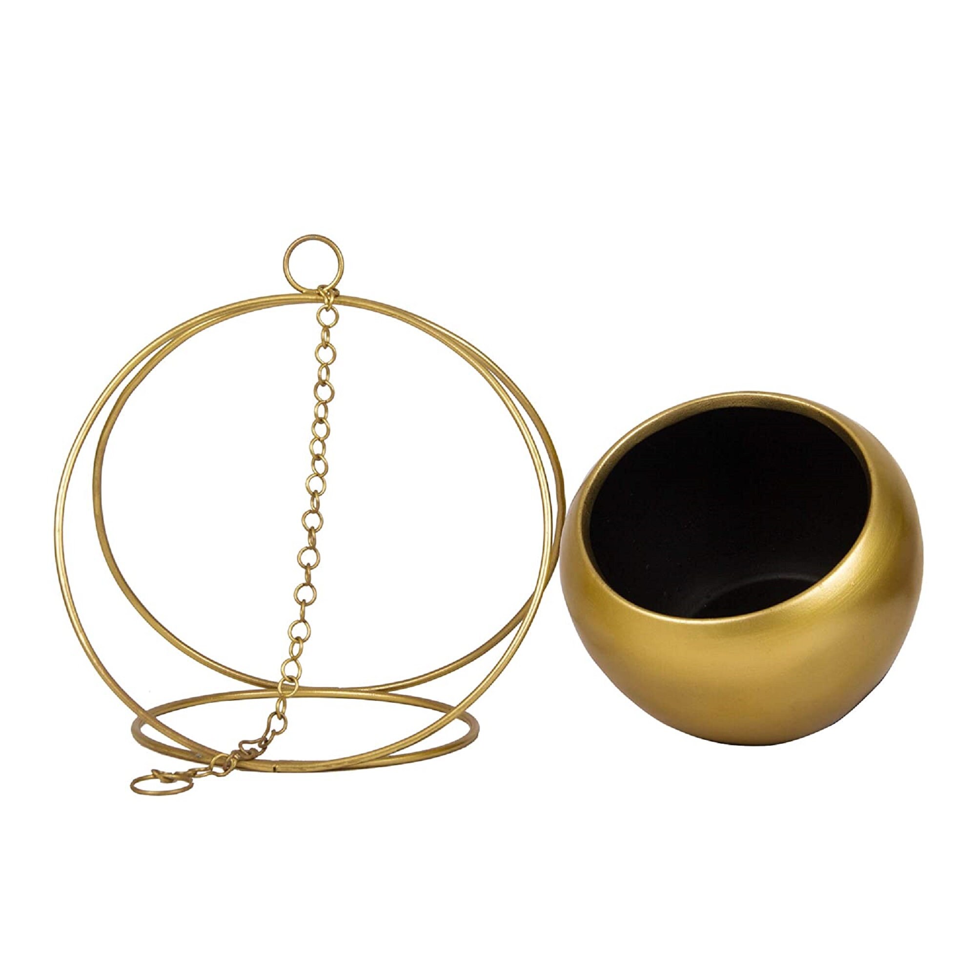 Hanging Planter, Ball Planter, Metal Hanging Planter, Metal Planter ...