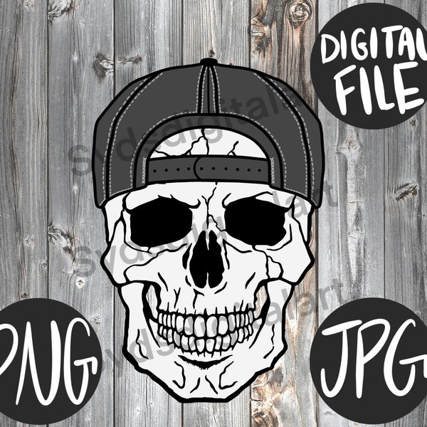 Skeleton With Backwards Hat Svg - Etsy