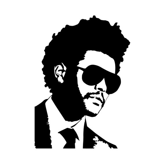 The Weeknd inspired SVG / PNG Vector Clip Art Cut File | Etsy