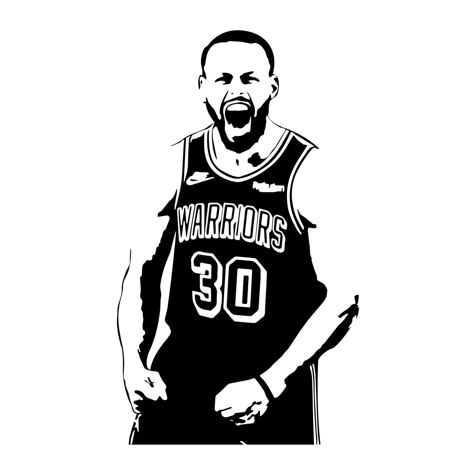 Steph Curry Inspired SVG / PNG Vector Warriors Clip Art | Etsy UK