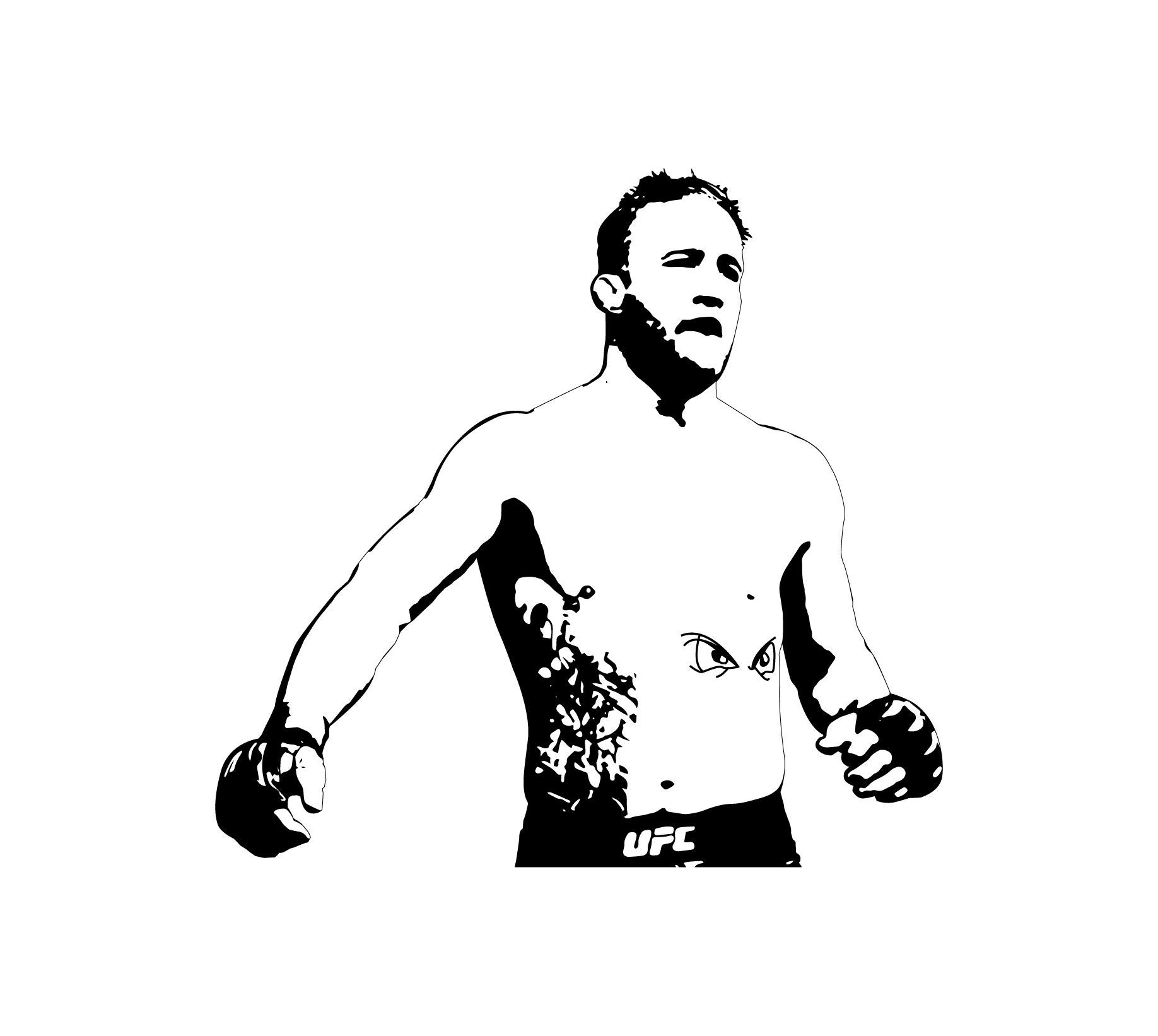 Justin Gaethje inspiró SVG / PNG Vector UFC Clipart | Etsy