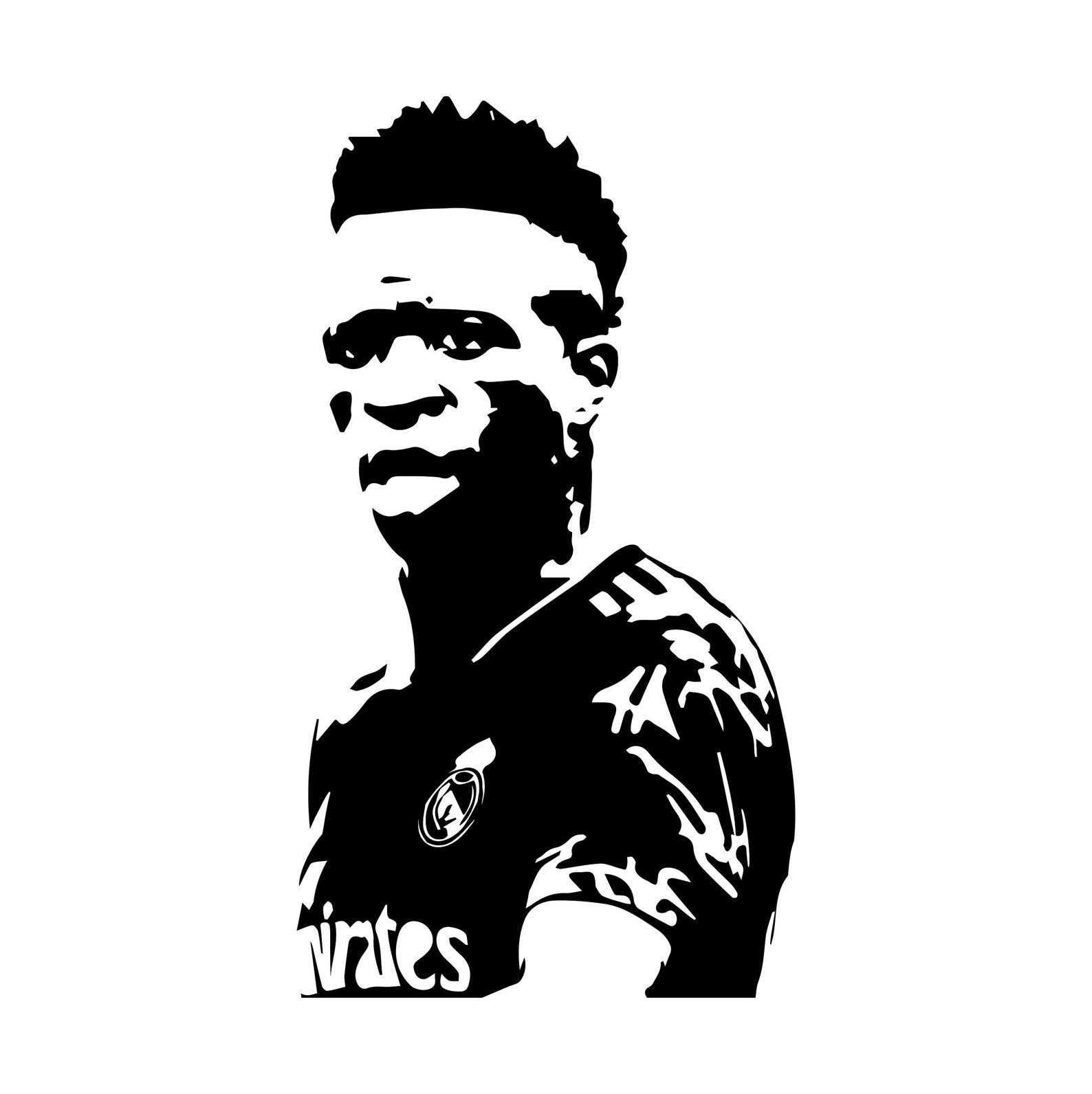 Vinicius Jr Inspired SVG / PNG Vector Clip Art Real Madrid | Etsy