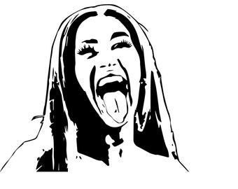 Cardi B Png | Etsy