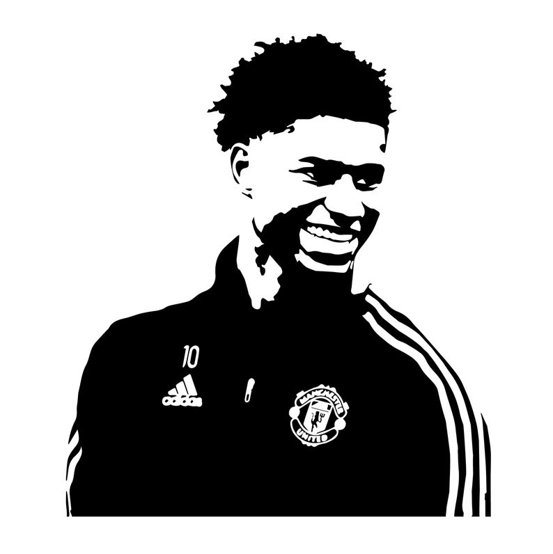 Marcus Rashford Inspired SVG / PNG Vector Clip Art Manchester | Etsy UK