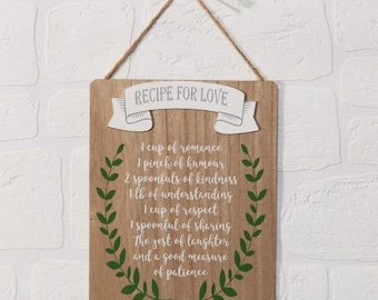 Recipe for Love | Etsy