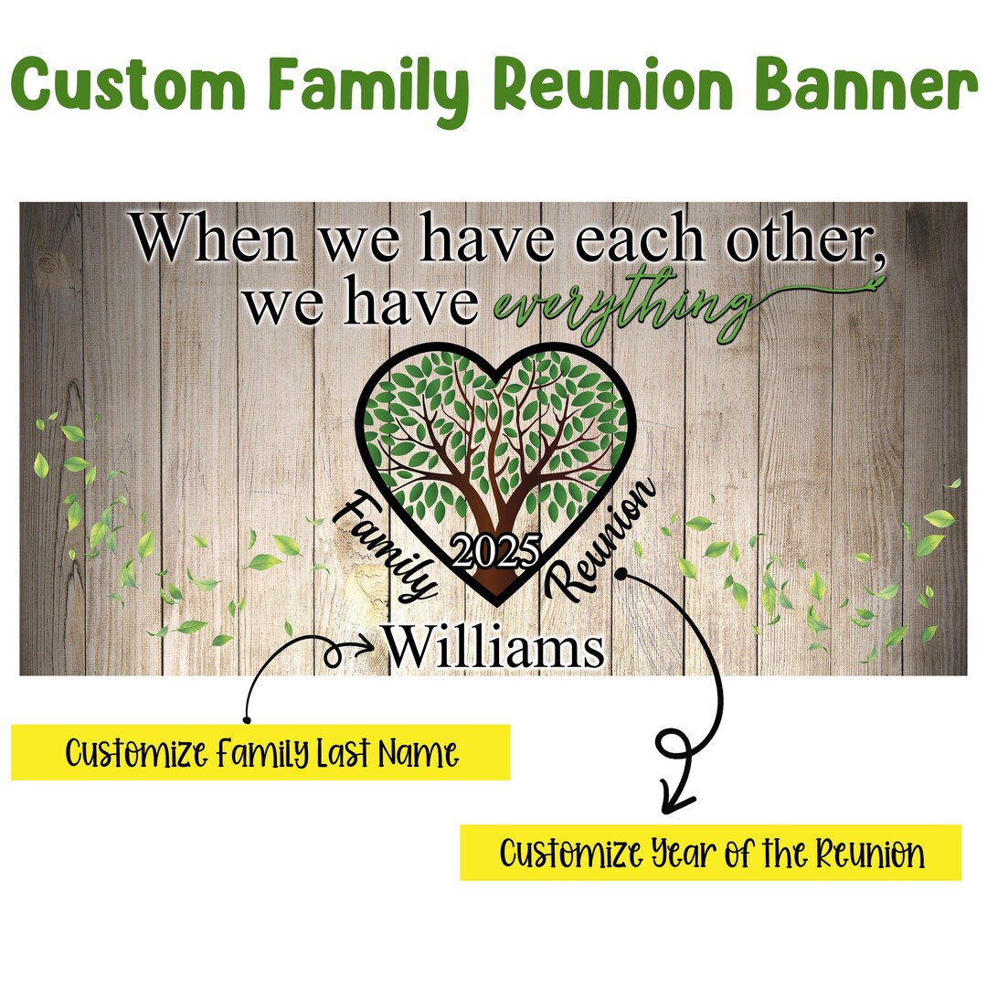 Family Reunion Family Reunion Banner, Reunion Banner, Family Outdoor ...