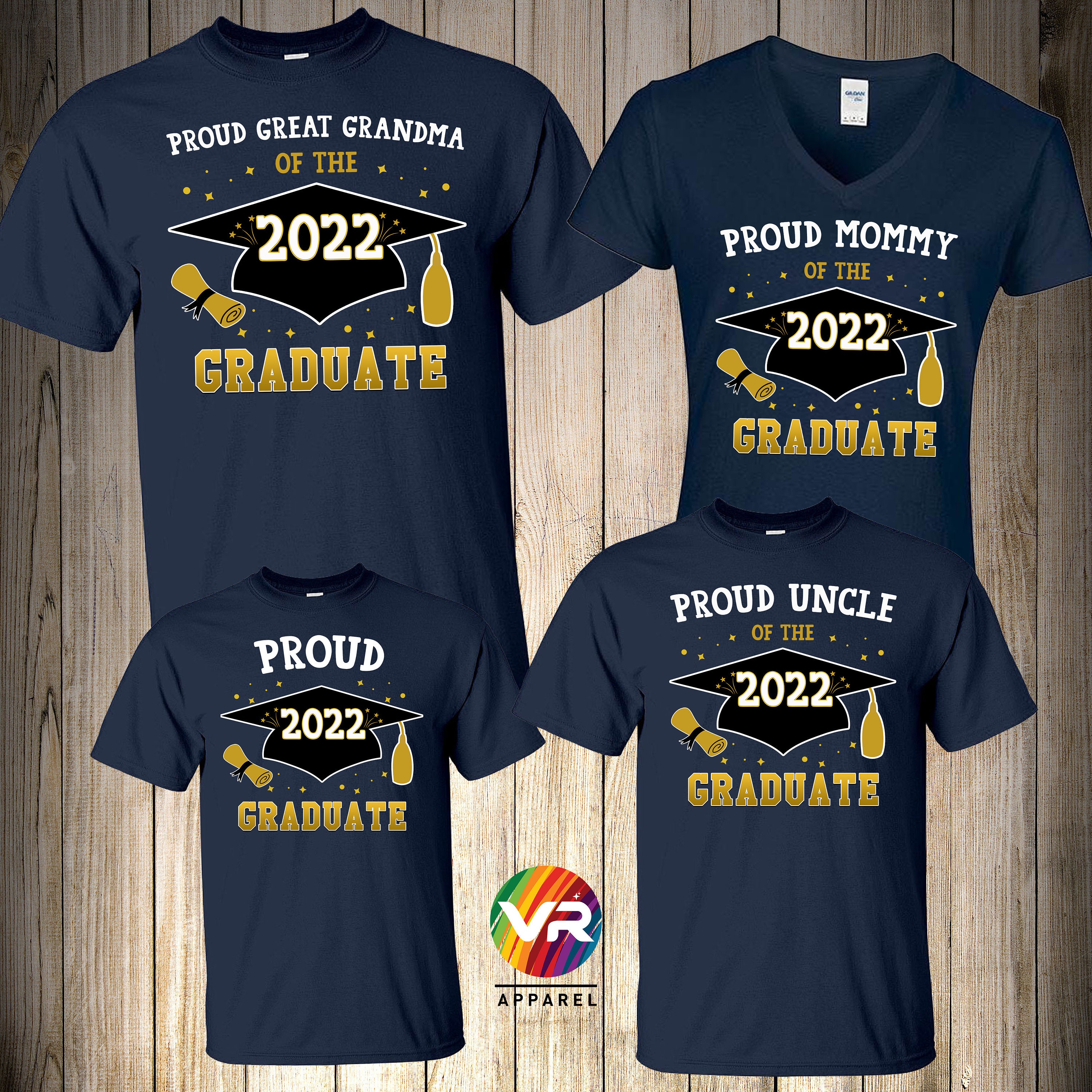 Graduation Family Shirts Matching Proud Graduate Shirt Prom Etsy