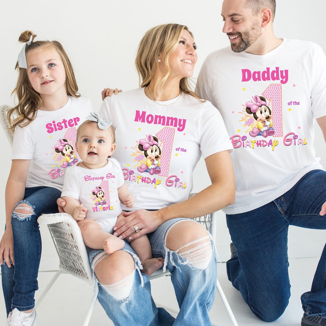 Minnie Family Shirts Minnie Baby Birthday Shirt Mommy Dad Brother ...
