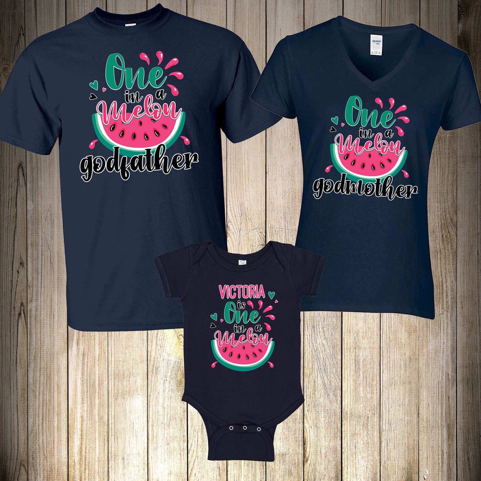 Melon Family Shirts Melon Birthday Girl Party One in a Melon - Etsy