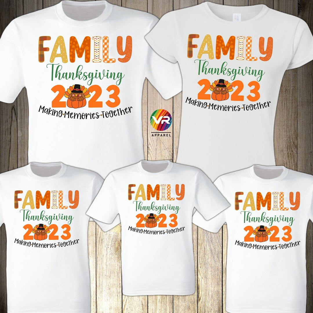 Thanksgiving Family Shirts Turkey Matching Family Personalized ...