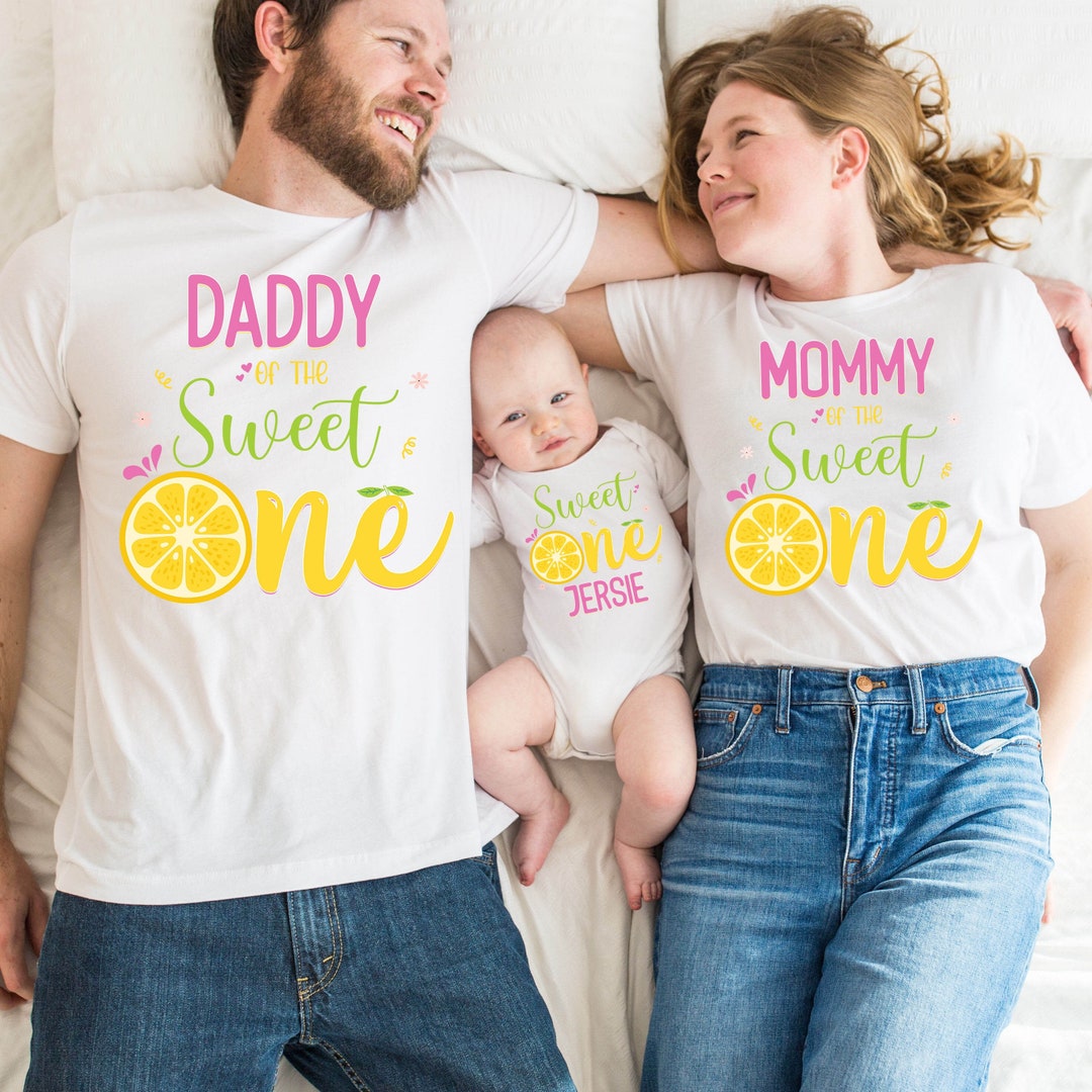 Lemonade Family Shirts Lemon Birthday Girl Sweet One Lemon 1st Birthday ...