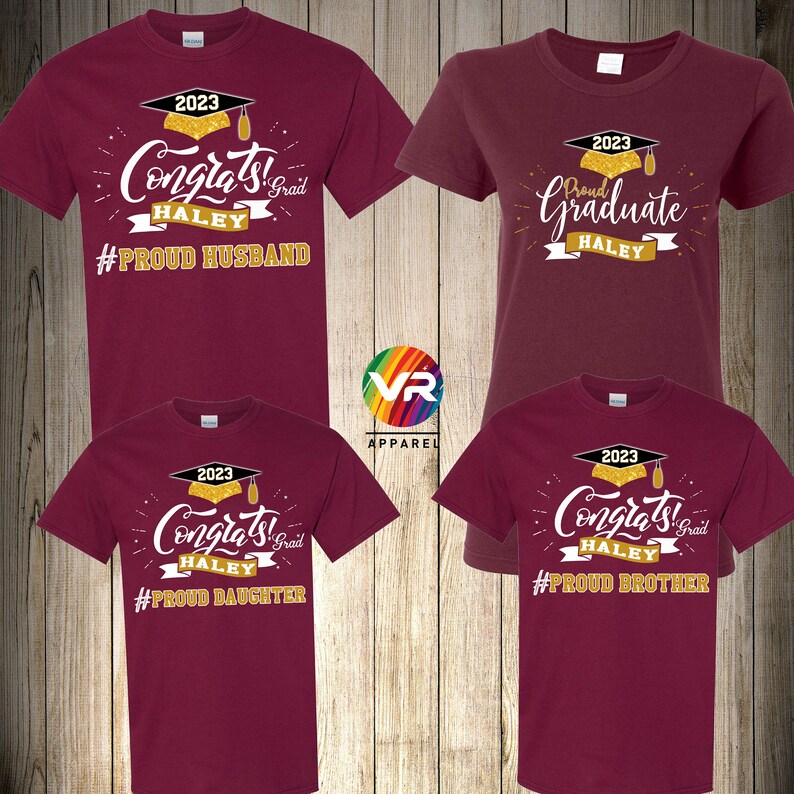 Graduation Family Shirts Matching Proud Graduate Shirt Prom - Etsy
