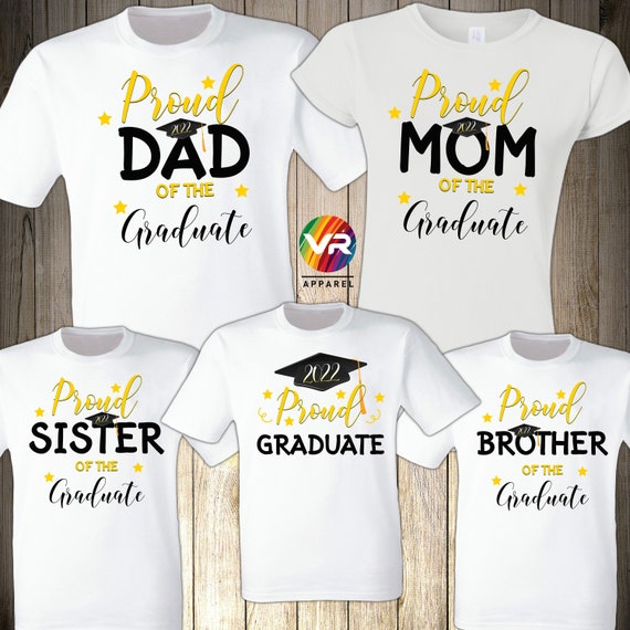 Graduation Family Shirts Matching Proud Graduate Shirt Prom - Etsy