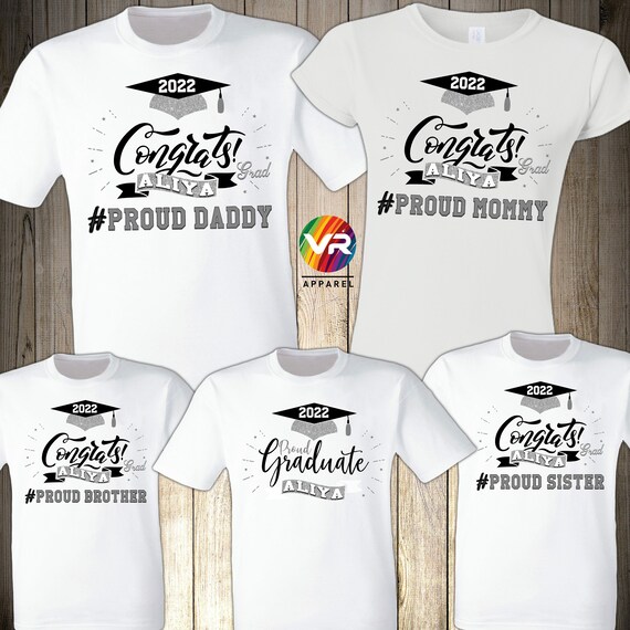 Graduation Family Shirts Matching Proud Graduate Shirt Prom | Etsy