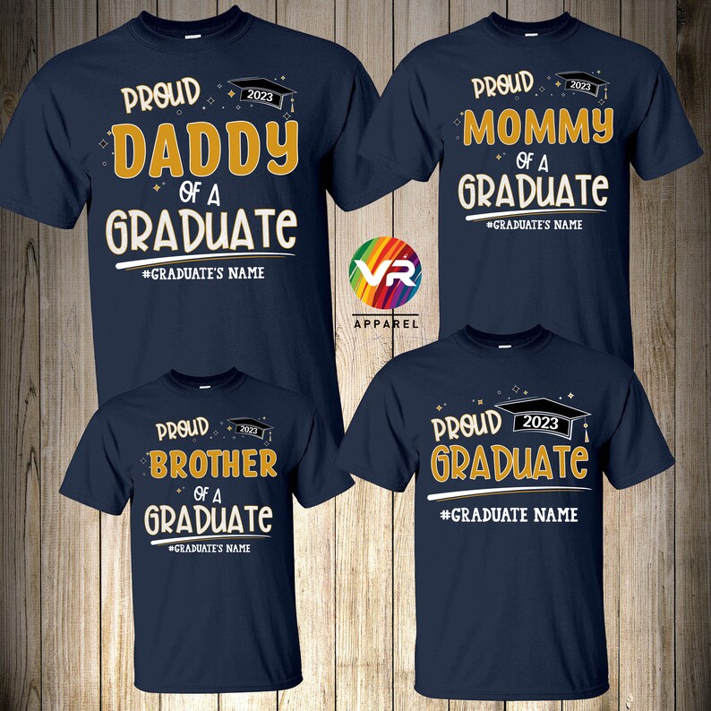 Graduation Family Shirts Matching Proud Graduate Shirt Prom - Etsy