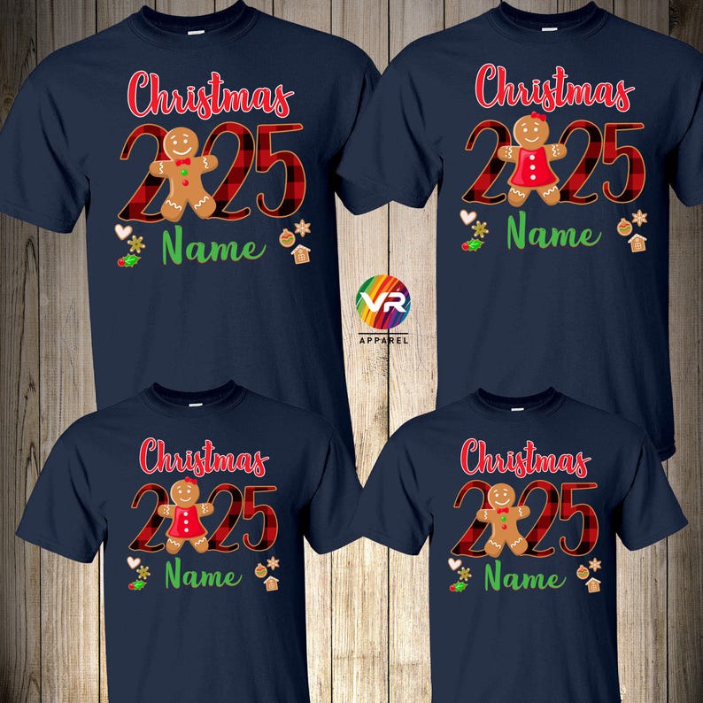 Christmas Family Shirts Gingerbread Christmas Shirts for Family ...