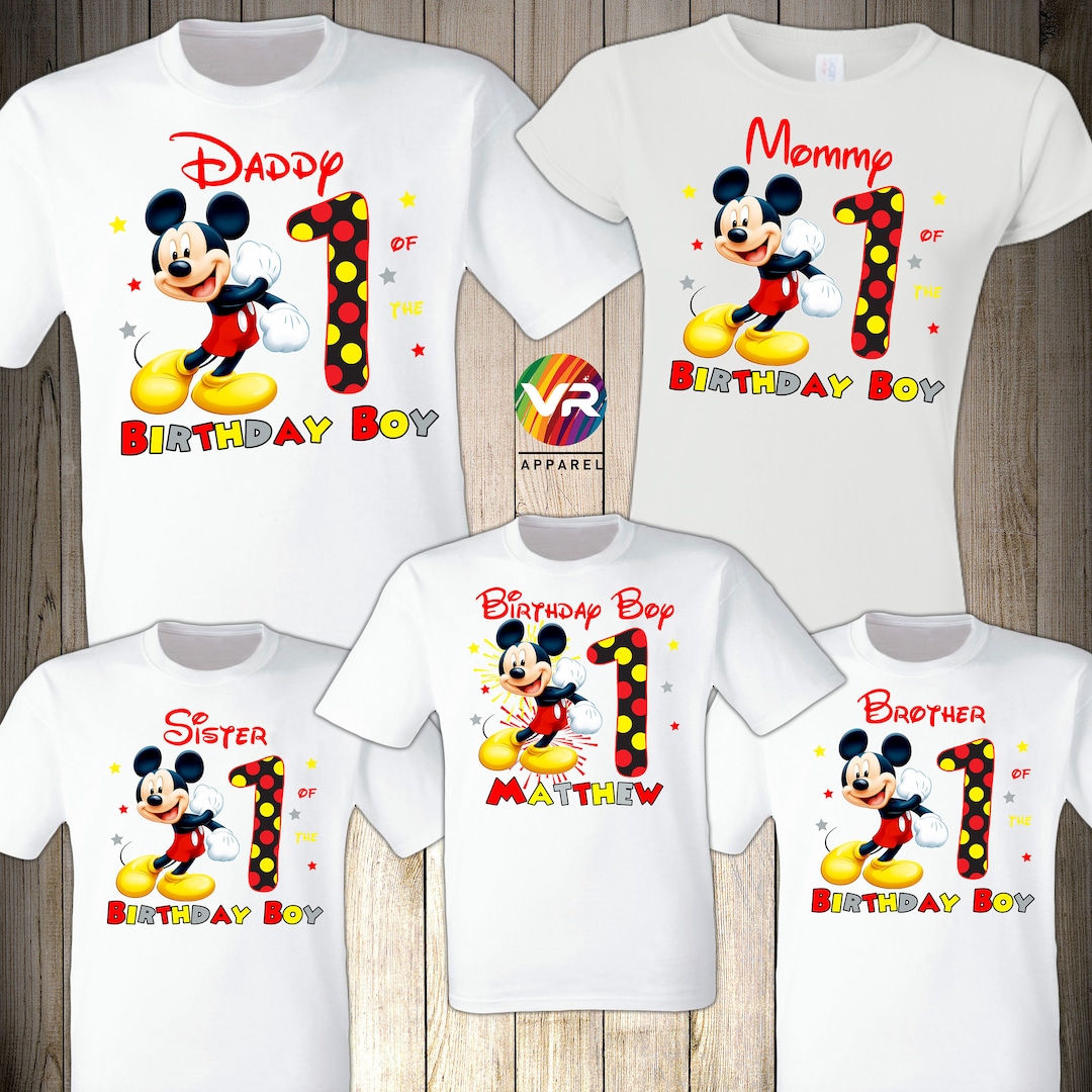 Mickey Family Shirts Mickey 2 Baby Birthday Shirt Mommy Dad Brother ...